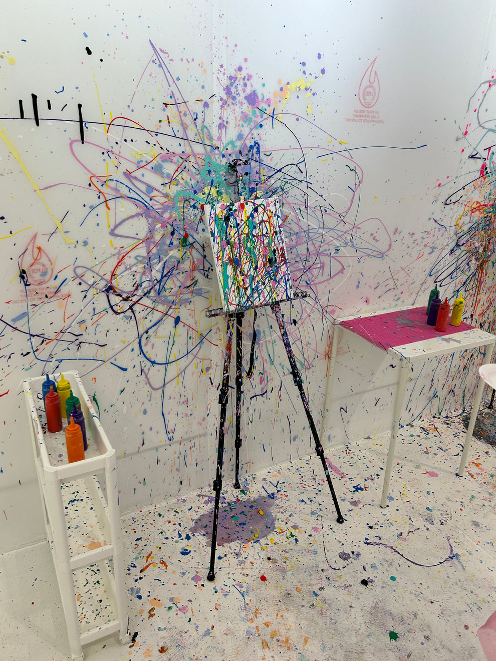 The Splatter Room, Saffron Walden – Effy the artist